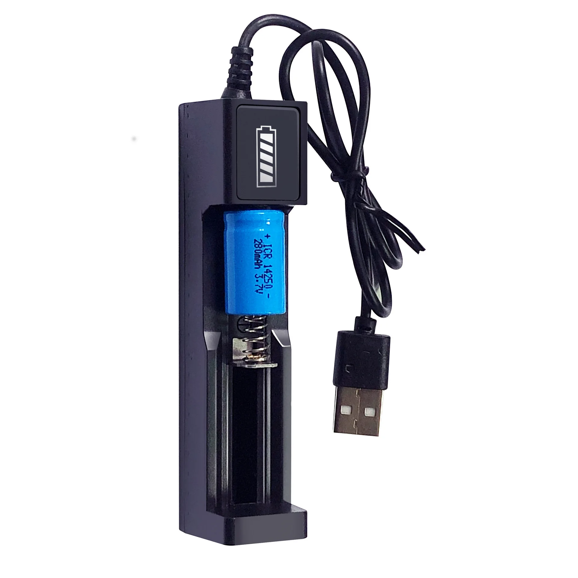 USB Universal Battery Charger 14250 18650 18500 26650 16340 USB Lithium ...
