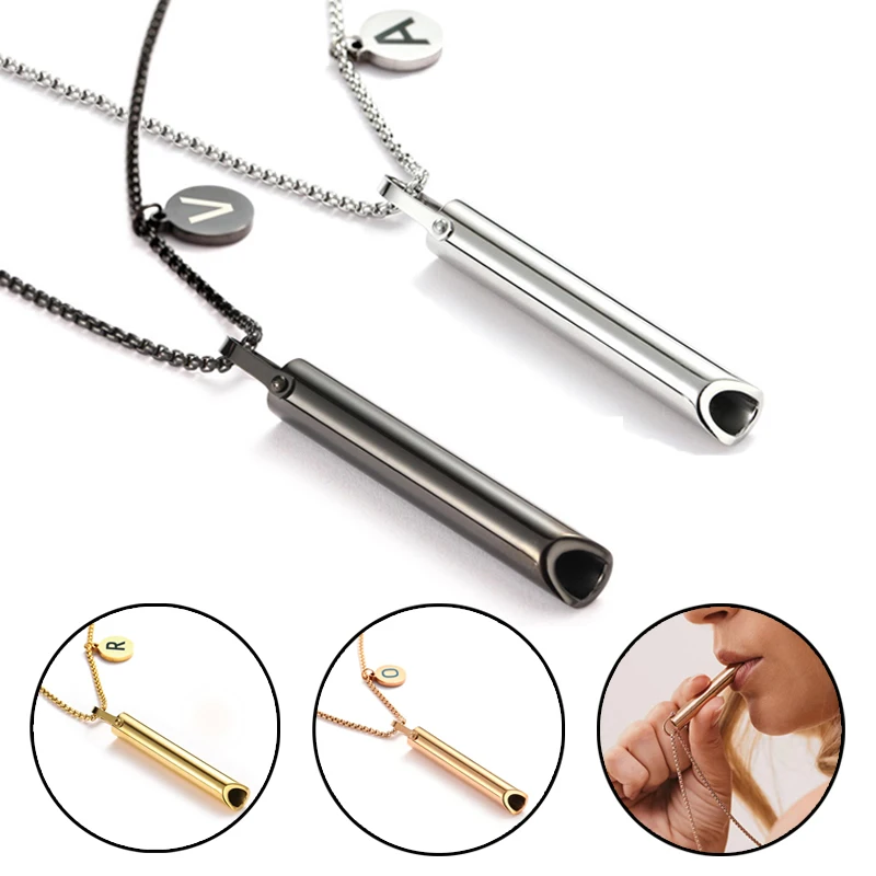 Stainless-Steel-Anxiety-Breathing-Necklace-with-Letter-Women-Men-Stress ...
