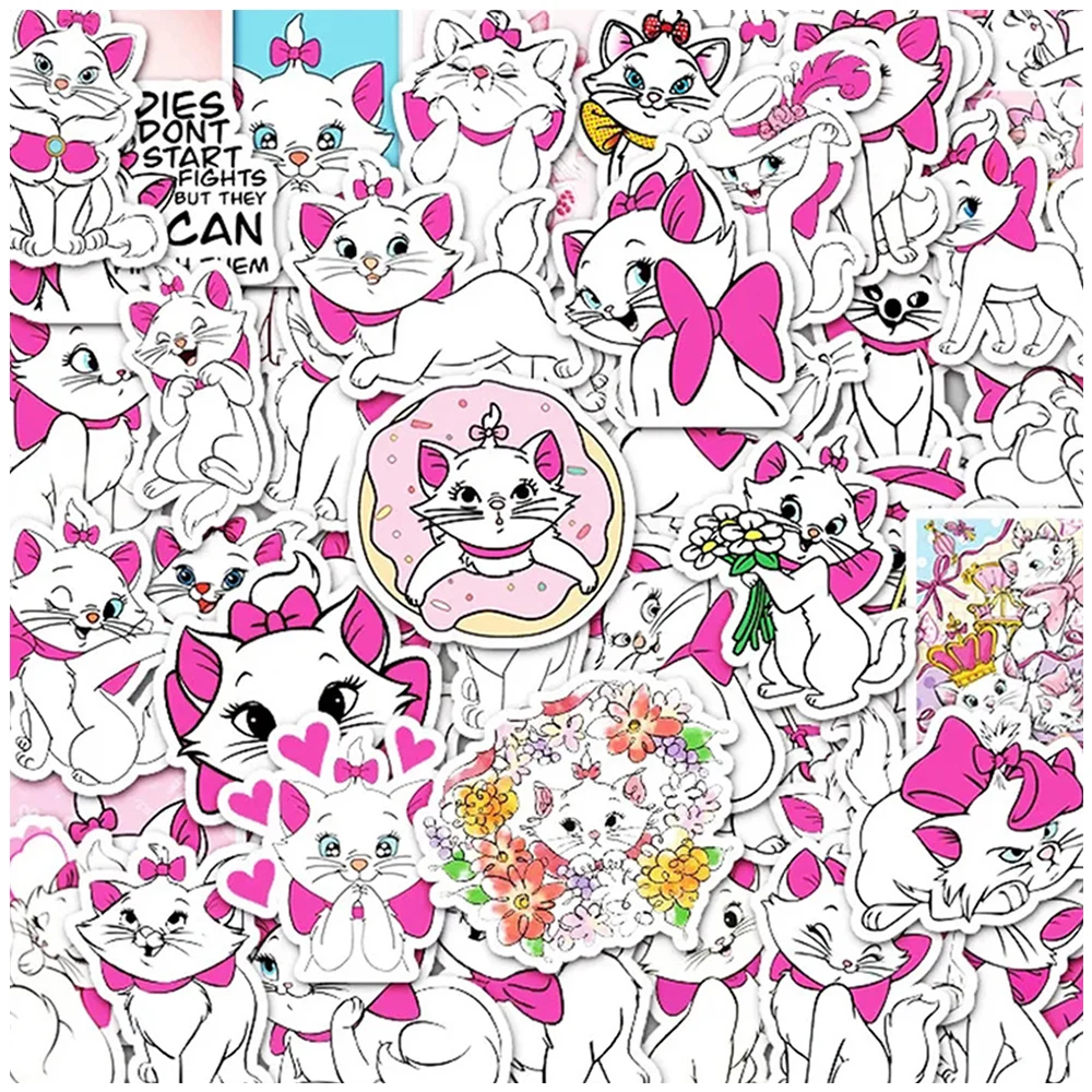 10/30/50PCS The Aristocats Cartoon Disney Marie Cat Sticker DIY Phone ...