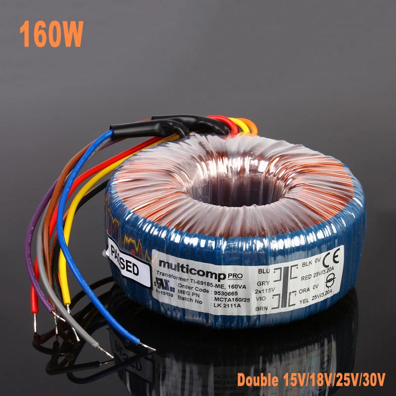 160VA NORATEL Multicomp Pro Original Toroidal Power Amplifier ...