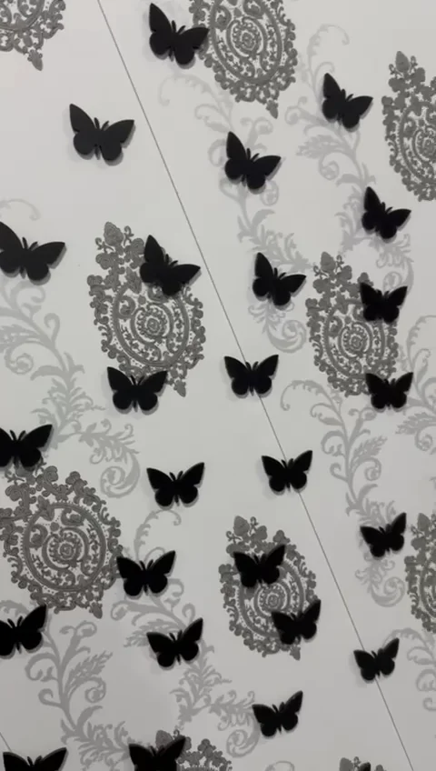 Pack of 30+ Wooden MDF 3D Butterfly Wall Decor in Mixed Sizes with ...