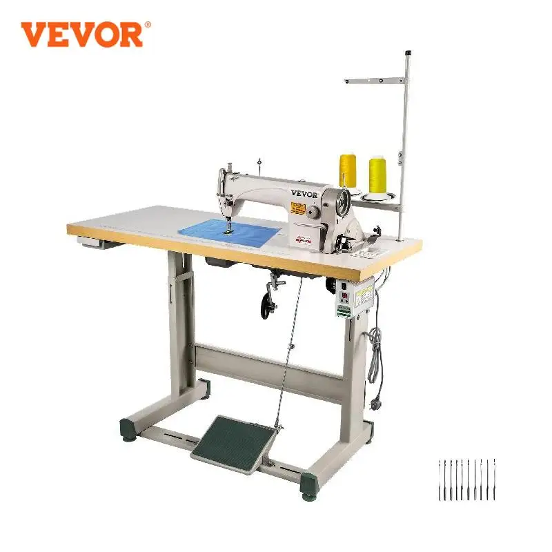 VEVOR Industrial Sewing Machine Kit Servo Motor + Table + Stand DDL ...