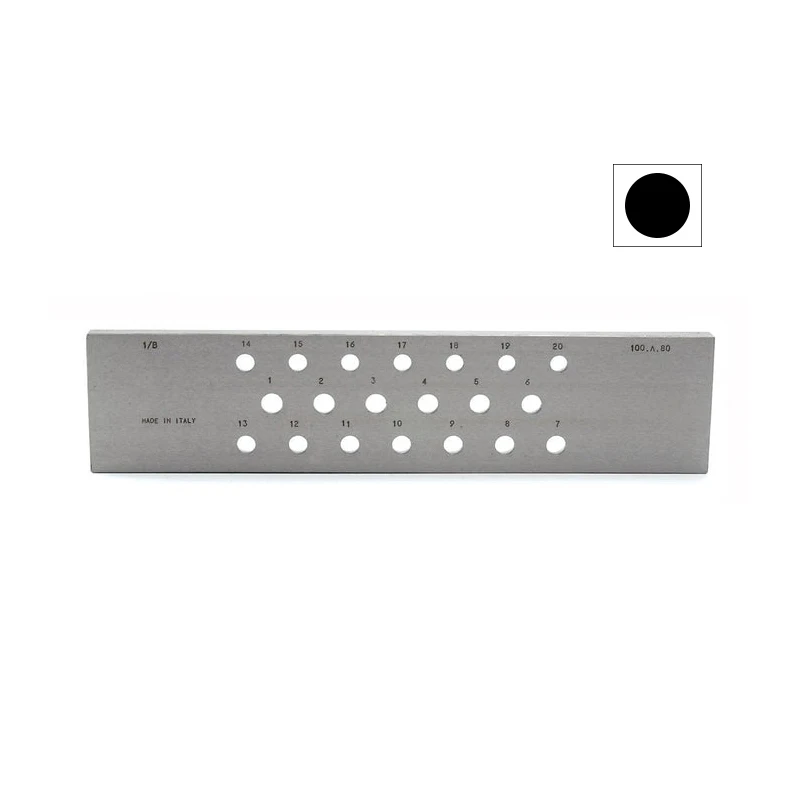 O.M.O Italy #1/B Drawplate Round 8-10MM High Hardened Tool Steel Round ...