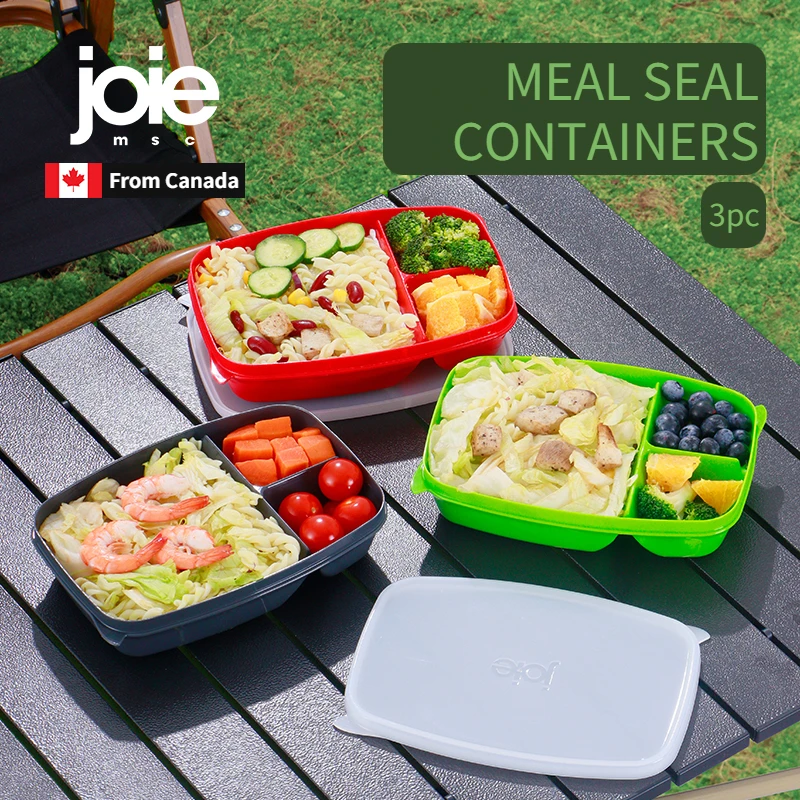 Joie Refeição Selo Containers Bento Box com Compartimentos, Leakproof ...