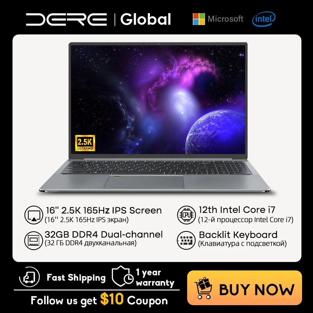 Dere-N16-PRO-Laptop-16-2-5K-IPS-165Hz-32GB-Dual-Channel-RAM-2TB-SSD ...