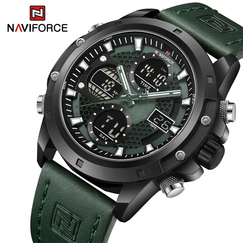 NAVIFORCE-Brand-Men-s-Watch-Dual-Display-LED-Digital-Sport-Military ...