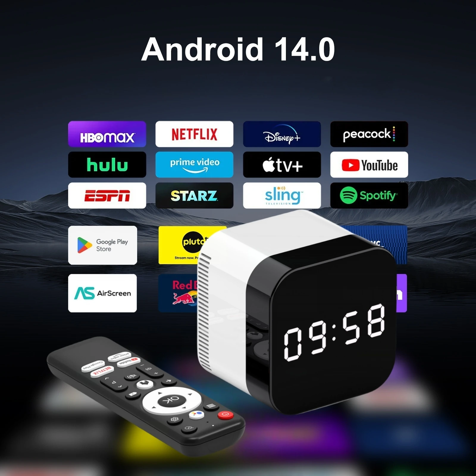 HaaYot Andriod 14 TV Box 8K Ultra HD Allwinner H728 Octa Core 128G Set ...