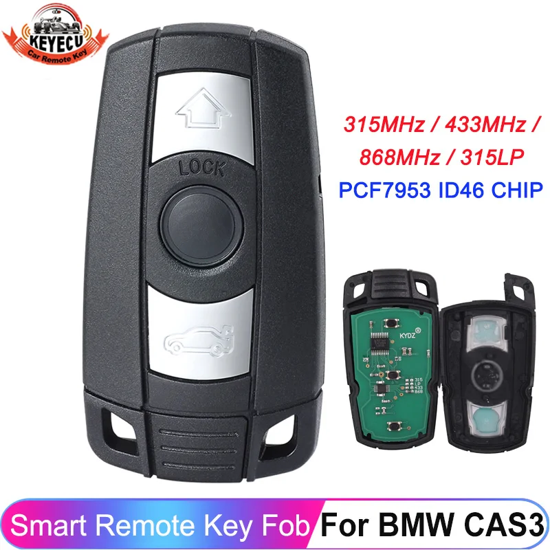 KEYECU-Smart-Remote-Key-3-pulsanti-315MHz-433MHz-315LP-868MHz-PCF7953 ...