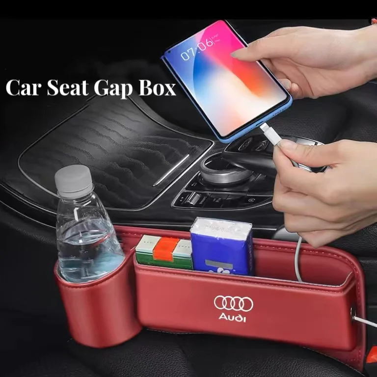 Multifunction-Car-Seat-Gap-Organizer-Storage-Box-Logo-For-Audi-A1-A3-8P ...