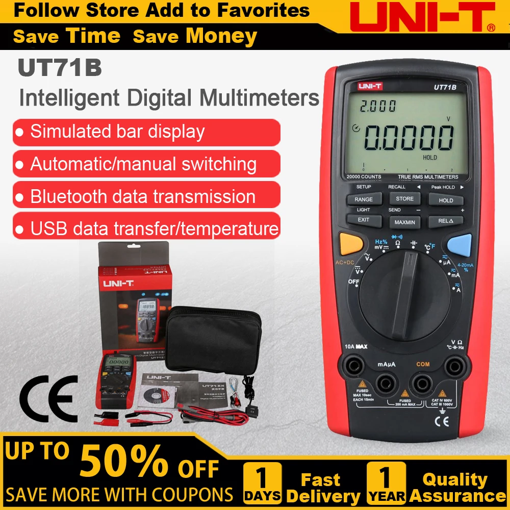 UNI-T-UT71B-professional-digital-multimeter-alicate-amperimetro-ac-dc ...