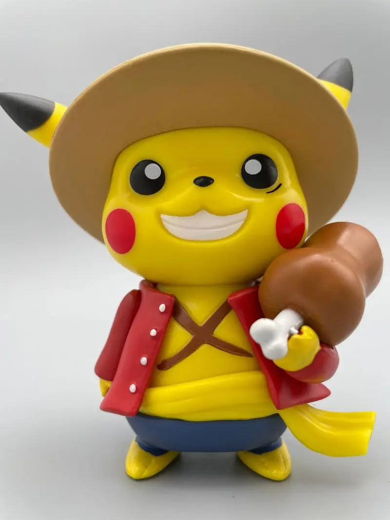 Pokémon Anime Figure Pikachu Cosplay Monkey D. Luffy Pikachu Buu ...