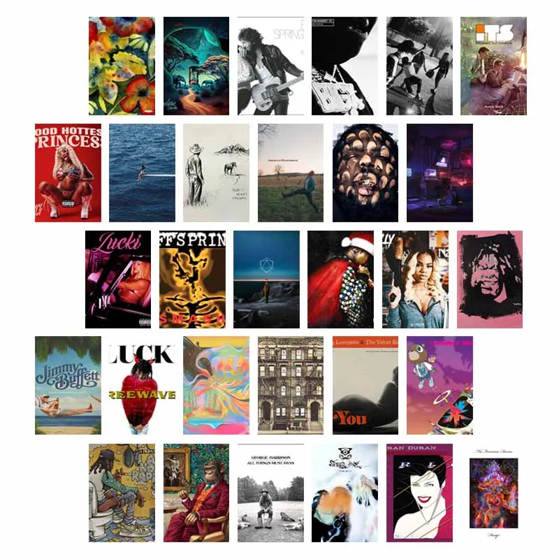 10-30-PCS-Classic-Hip-Hop-Singer-Poster-Decor-Music-Album-Cover-Art ...