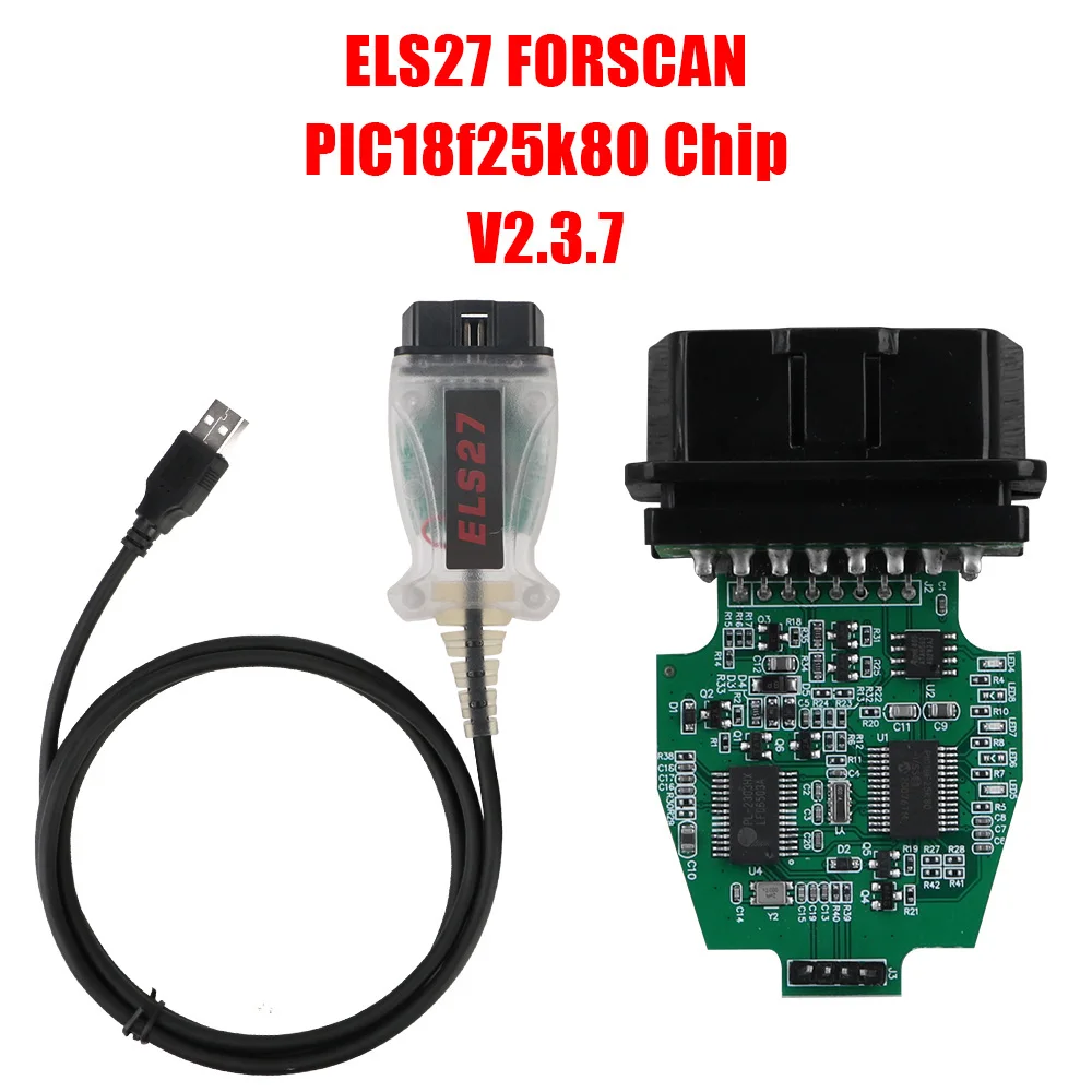 ELS27 Forscan V2.3.7 Green PCB PIC18f25k80 Chip For Mazda Car ...