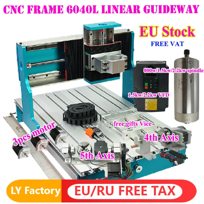 6040-CNC-Router-Frame-Full-Kit-Linear-Rails-Upgraded-5-Axis-4-Axis ...