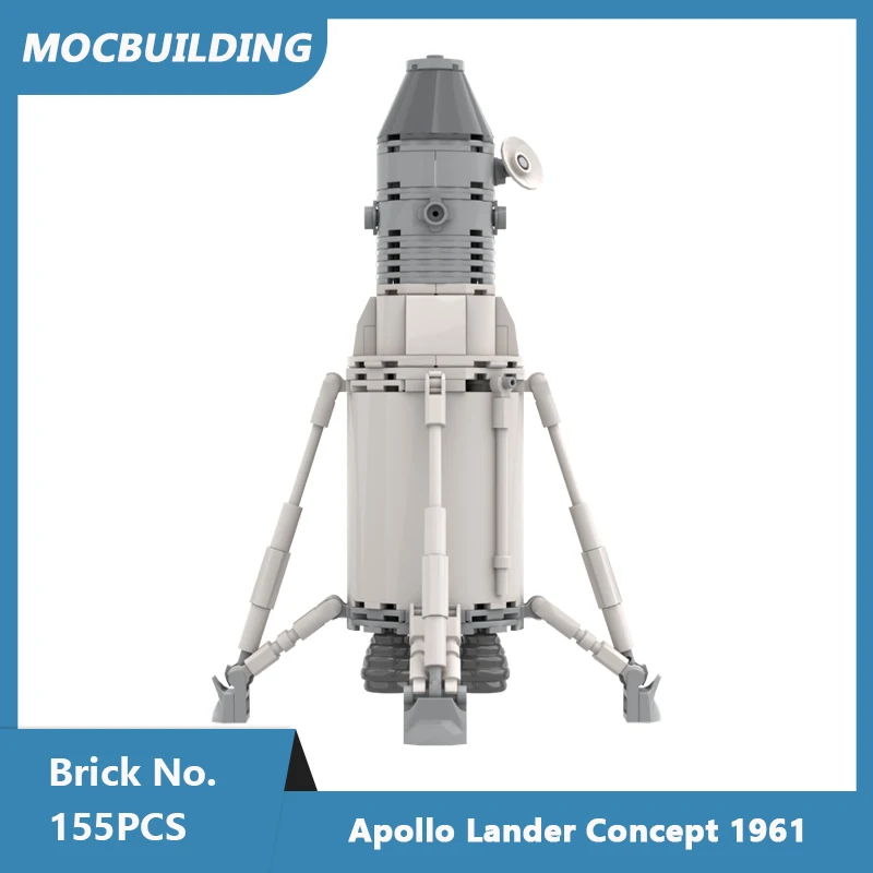 MOC Building Blocks Apollo Lander Concept 1961 1:110 Scale Model DIY ...