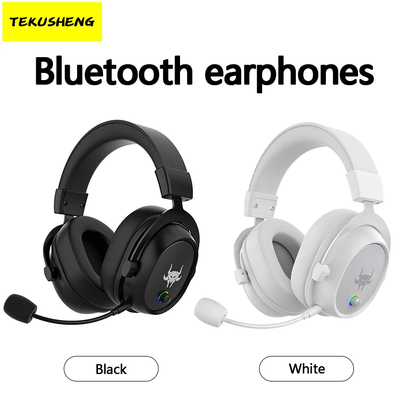 High-end-Wireless-Overhead-Sports-Headphones-with-Bluetooth-White ...