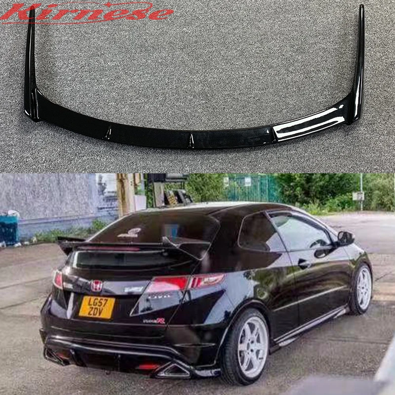 Carbon-Wing-Lip-For-Civic-FN2-2007-2011-Type-R-Seeker-Carbon-Fiber-Rear ...