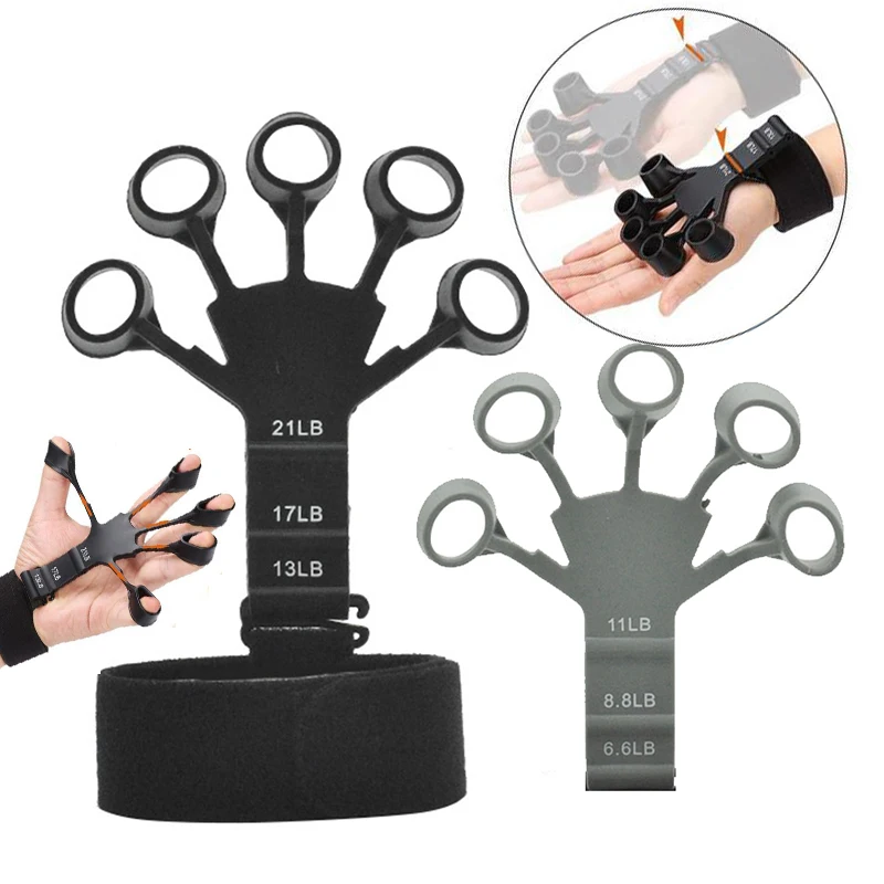 Hand Grip Finger Power Forearm Strength Muscle Recovery Workout Gripper ...