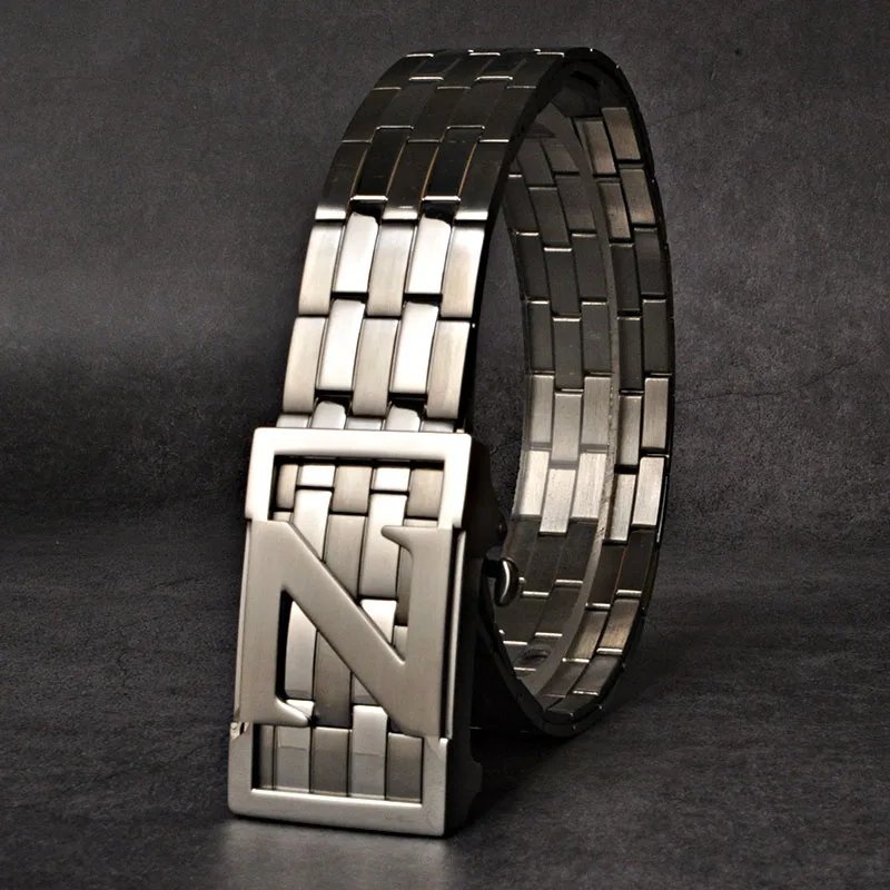 304-Stainless-Steel-Self-defense-Belt-Pure-Steel-Automatic-Buckle ...