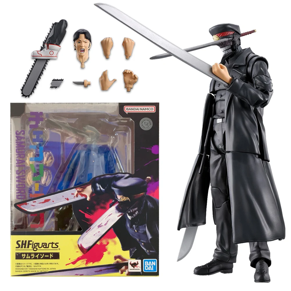 26CM-Anime-Chainsaw-Man-Denji-Figure-Samurai-Sword-Action-Figure-Model ...