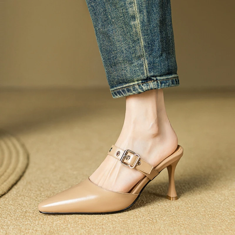 NEW-Summer-Women-Sandals-Genuine-Leather-Shoes-for-Women-Cover-Toe ...