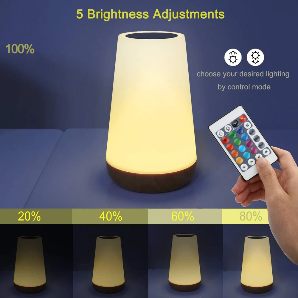 Lamp Portable Table Sensor Control Bedside Lamps