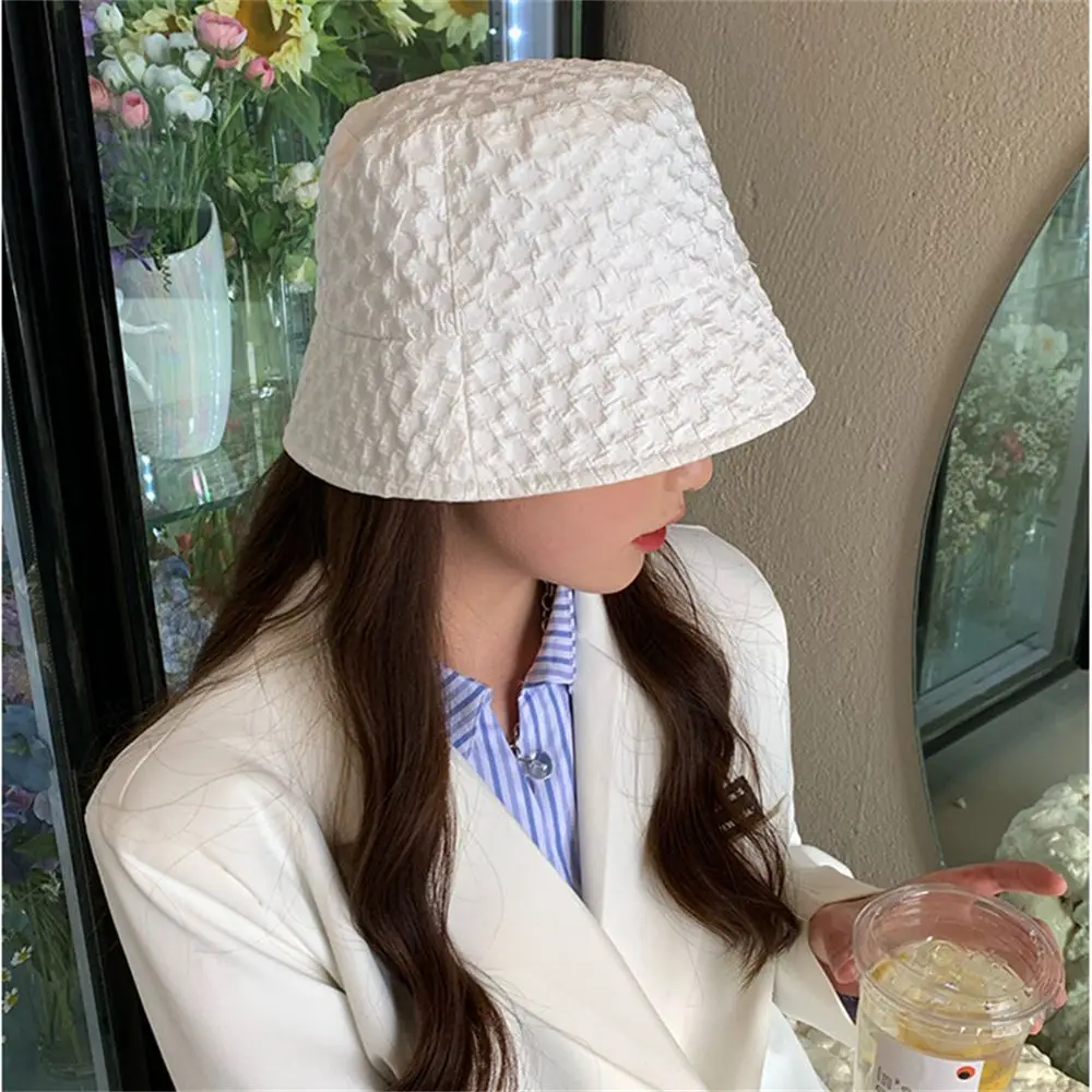 여성을위한 새로운 거즈 레이스 모자 소프트 레이스 환기 와이드 브림 썬 모자 플로피 레이디 파나마 여름 어부 모자 숙녀 양동이