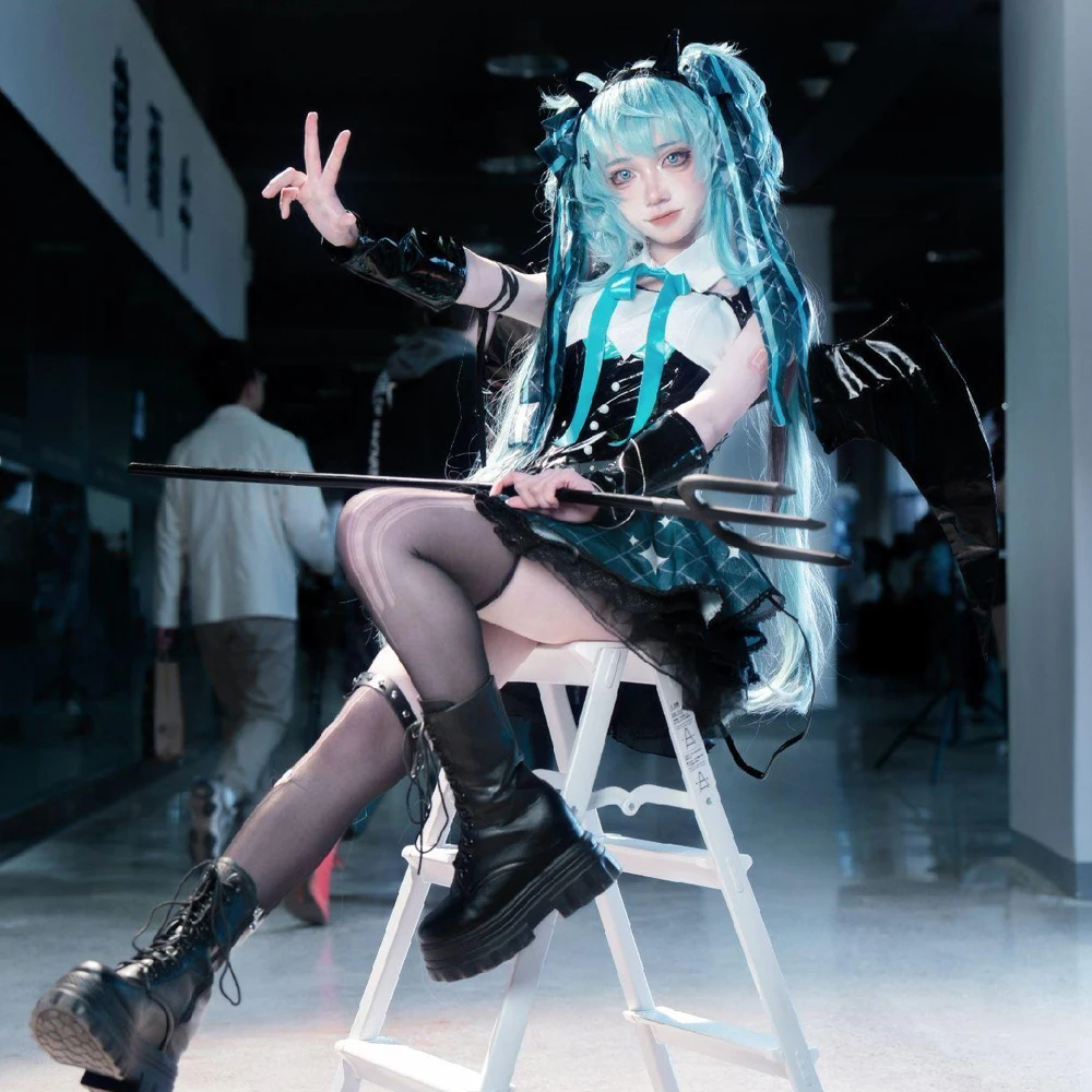 Demon-Miku-Cosplay-Rascal-Costume-Wig-Miku-X-Rascal-Little-Devil ...