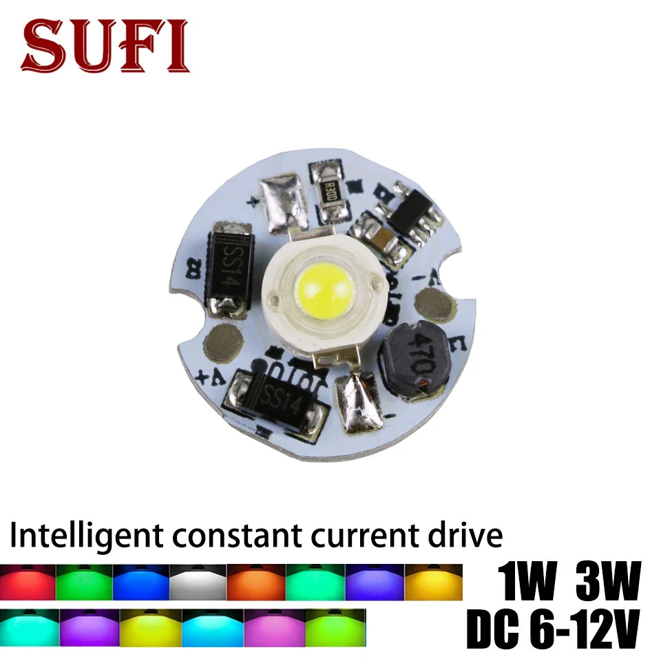 1w High Power Led White | 1w 3w High Power Led | Led Light Beads 1 W ...