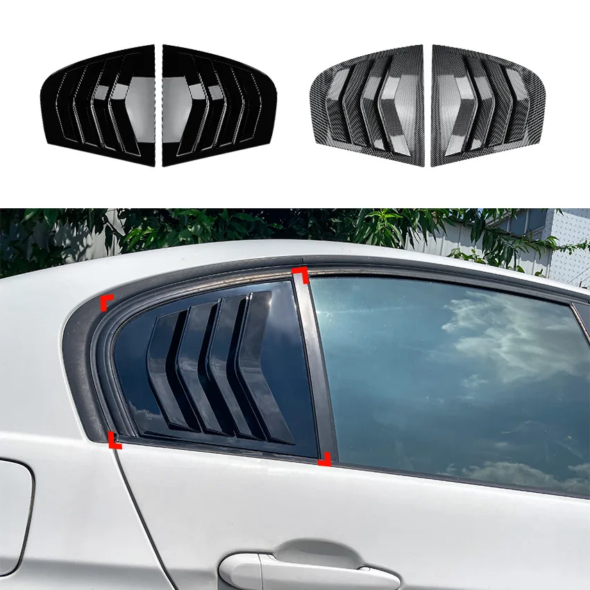 Car Rear Side Window Spoiler Splitter Trim For BMW 3 Series E90 320i ...