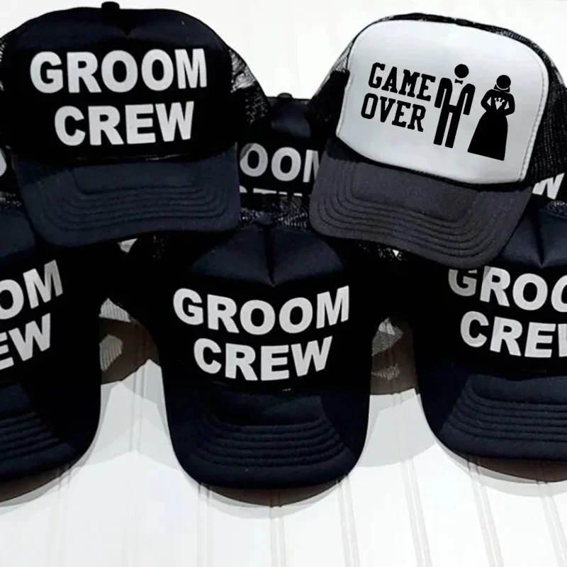 Groom Crew Game over Hat Guys Bachelor Party Video Gamer Groom to be ...