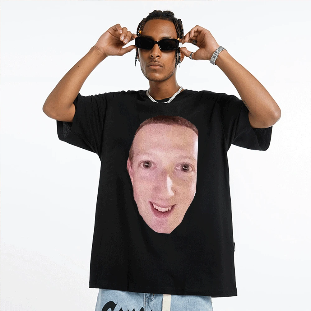 Cursed Zucc T Shirt Meme Mark Zuckerberg Short Sleeve T-shirt Summer ...