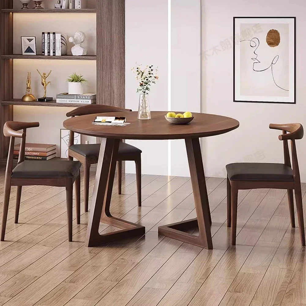 Small-Modern-Dining-Table-Space-Saving-Round-Set-4-Chairs-Dining-Table ...