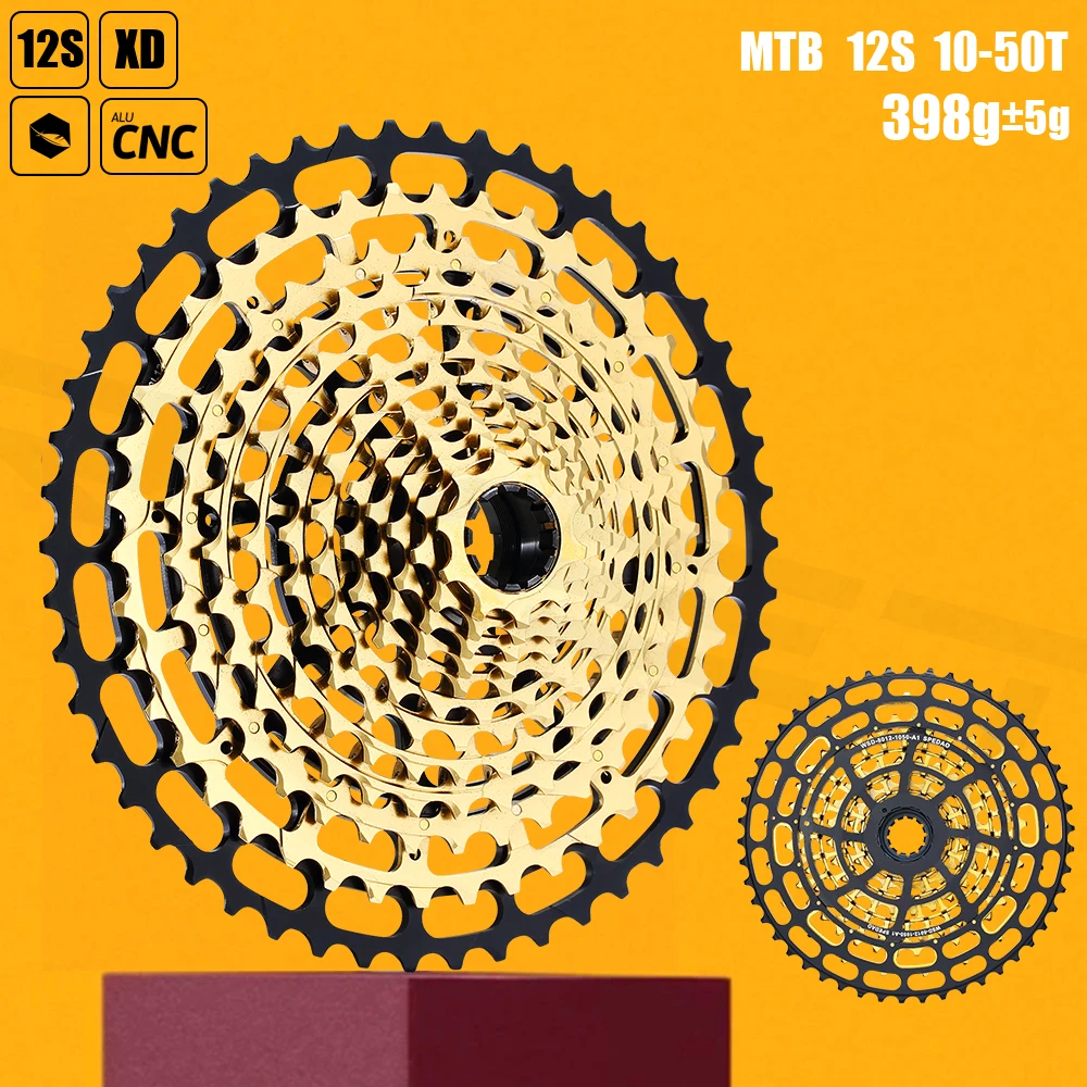 Spedao SuperLight 12 Speed MTB Cassette 10-50T CNC Machined XD HG ...