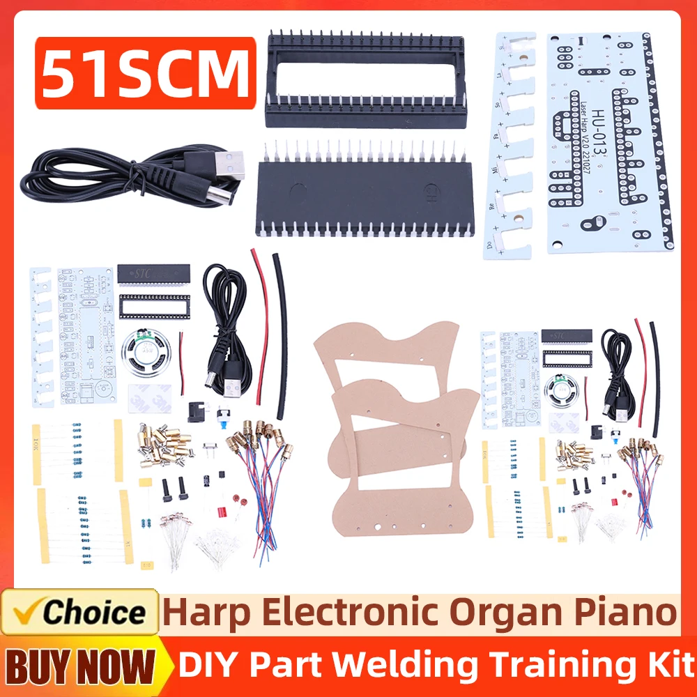 51-Single-chip-Electronic-Organ-The-Musics-Box-Puzzle-Technology-DIY-Kit-Electronic-DIY-Parts ...