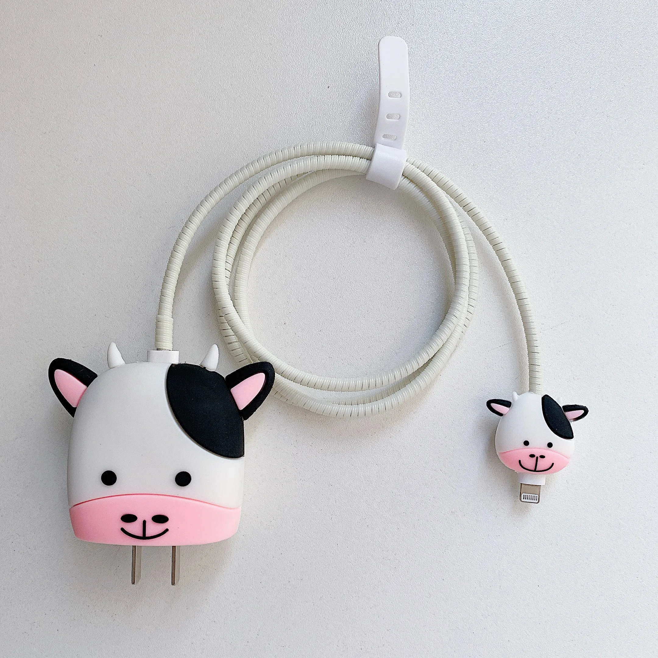 Korea-Cute-Dairy-Cow-Soft-Silicone-Charger-Protective-Case-For-IPhone ...