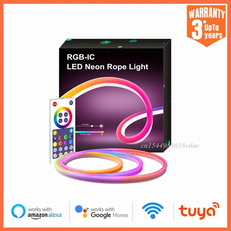 XIAOMI LED Neon Strip,Tuya Smart WiFi Waterproof Flexible Cuttable RGB ...