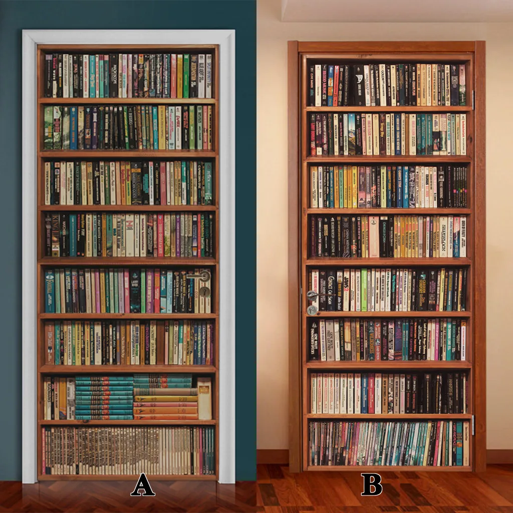 Wall-Decals-Arch-Decor-Decals-PVC-Wood-Door-3D-Vintage-Sticker ...