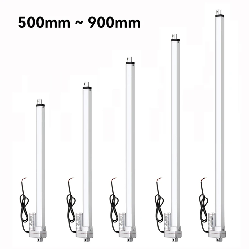 전기 선형 액추에이터, 스트로크 선형 모터 컨트롤러, 100, 300, 500, 700, 1000, 1500N, 12V, 24V, 500mm, 600mm, 700mm ...