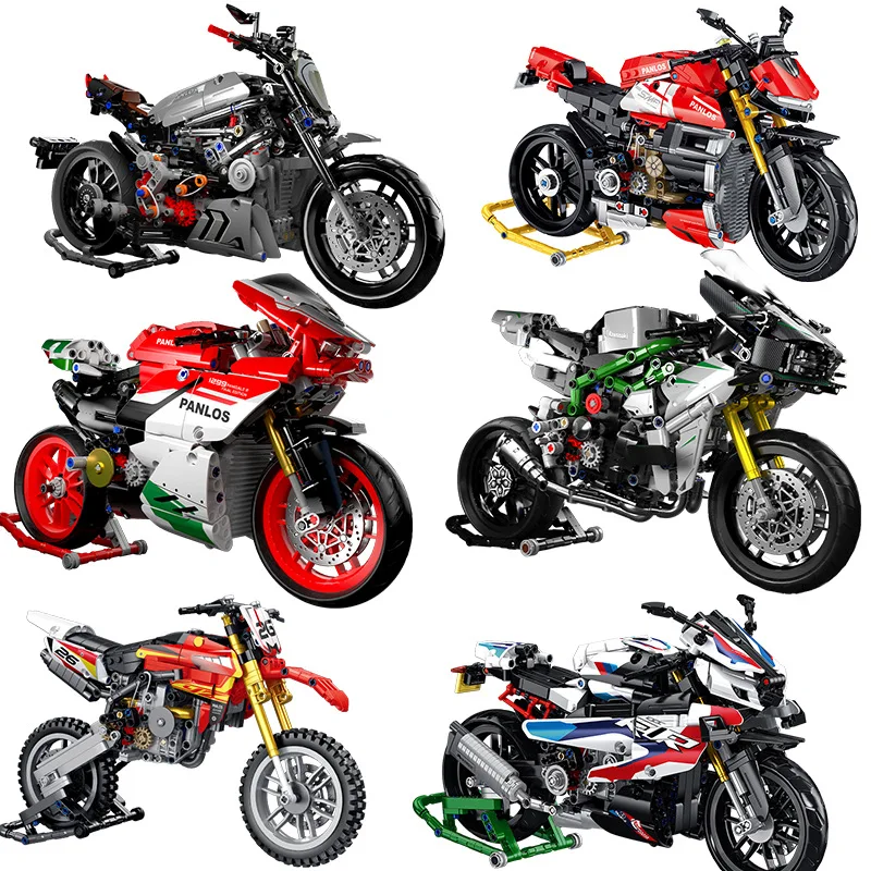 MOC-Motorcycle-Kits-Sets-Model-Bricks-Sets-City-Racing-Motorbike ...