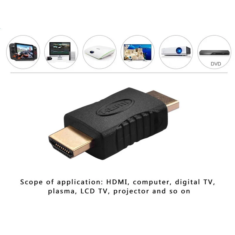 1080P HDMI-compatible 1.4 Male to Male Expansion Cable Adapter ...