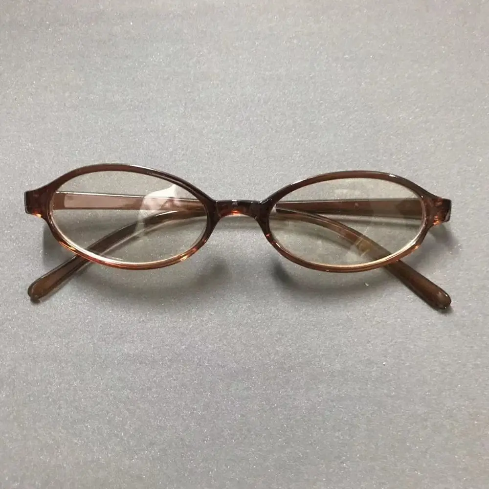 Round-Frame-Small-Oval-Frame-Glasses-Retro-Y2k-PC-Flat-Spectacle ...
