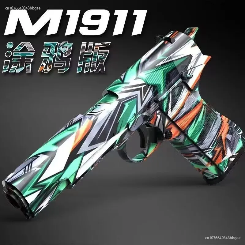 2024-Graffiti-Glock-Pistol-Shell-Ejection-Soft-Bullet-Gun-1911-Manual ...