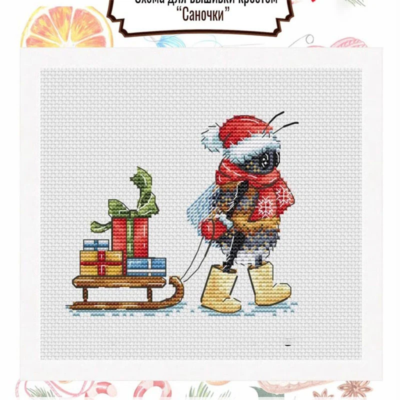 ZZ8532-For-Needlework-Kit-NOT-PRINTED-Cross-stich-Painting-Set-Cross ...