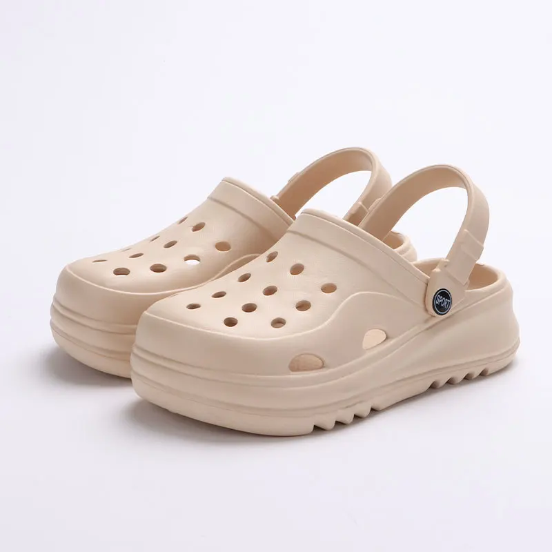 Chunky-Platform-Clogs-Shoes-for-Women-Thick-Bottom-Non-Slip-Beach ...