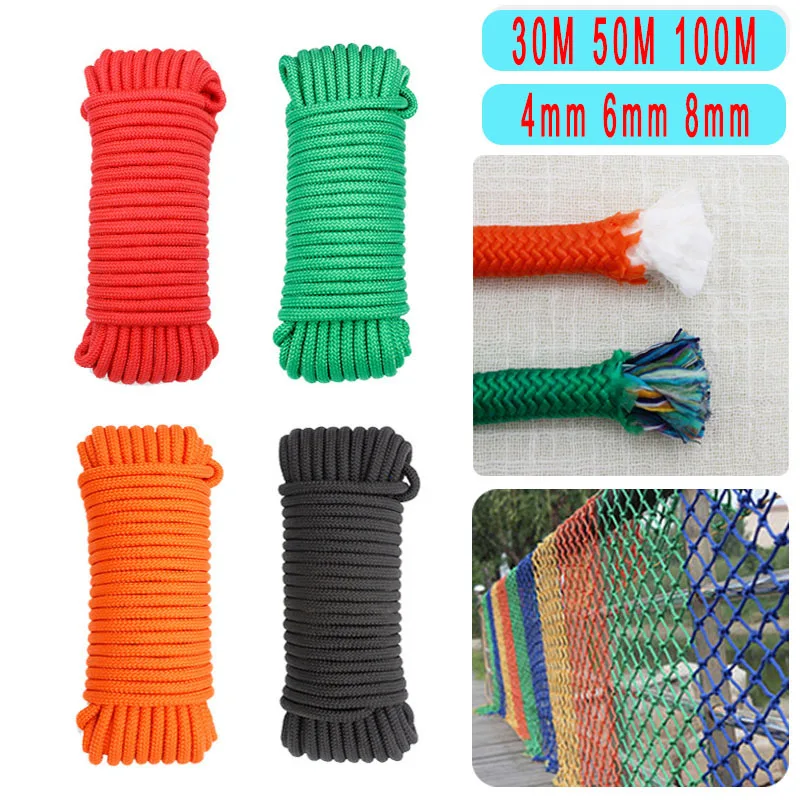 4-8mm-Outdoor-Colorful-Nylon-Hand-Woven-Rope-Tent-Canopy-Wind-Rope ...