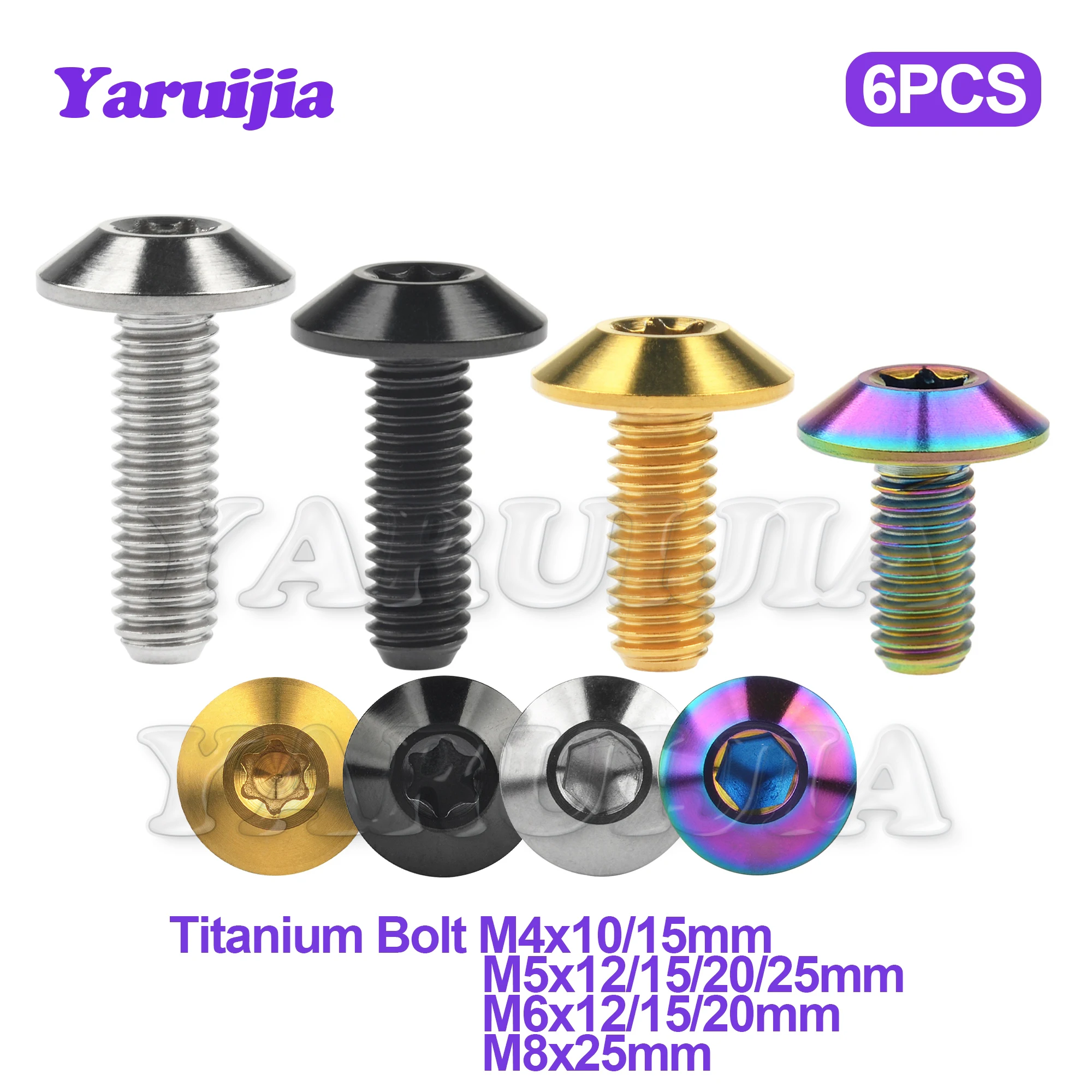 Titan-Ti-Schrauben-M5-M6-M8x12-15-20-25mm-Allen-Hex-Kopf-oder-Torx-kopf ...