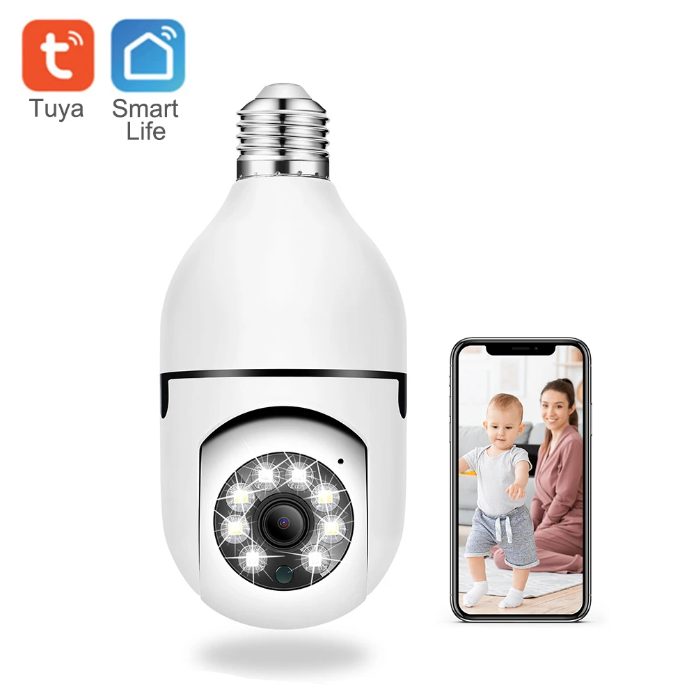 Tuya E27 Surveillance Camera Bulb Wifi 1080p Full Color Smart Home ...