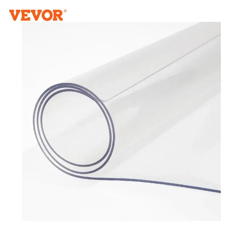 VEVOR-Plastic-Table-Cover-36-x-60-Inch-2-mm-Thick-Clear-Table-Protector ...
