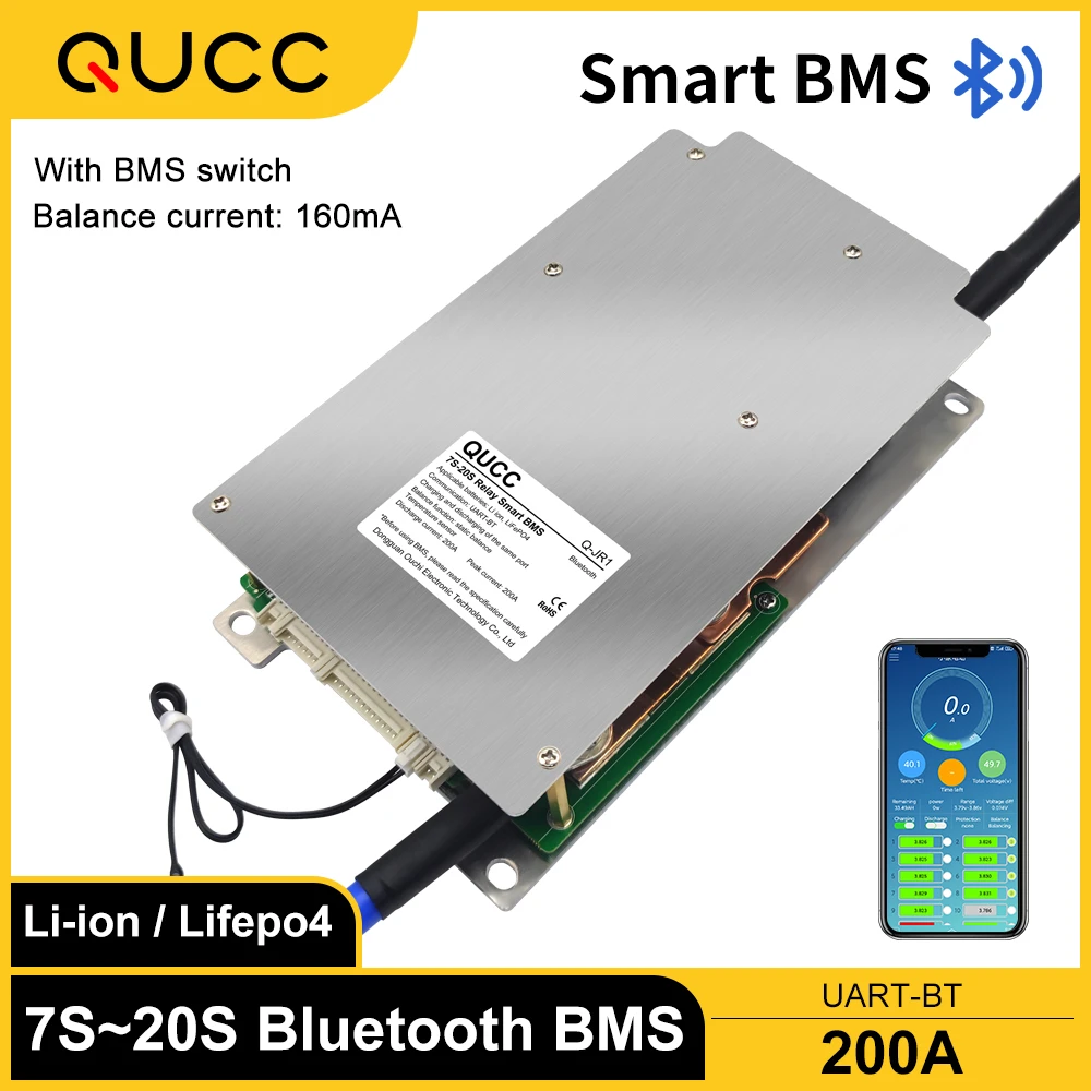 Qucc Smart Bms Relay Contactor 7s 8s 10s 12s 13s 14s 15s 16s 17s 20s ...
